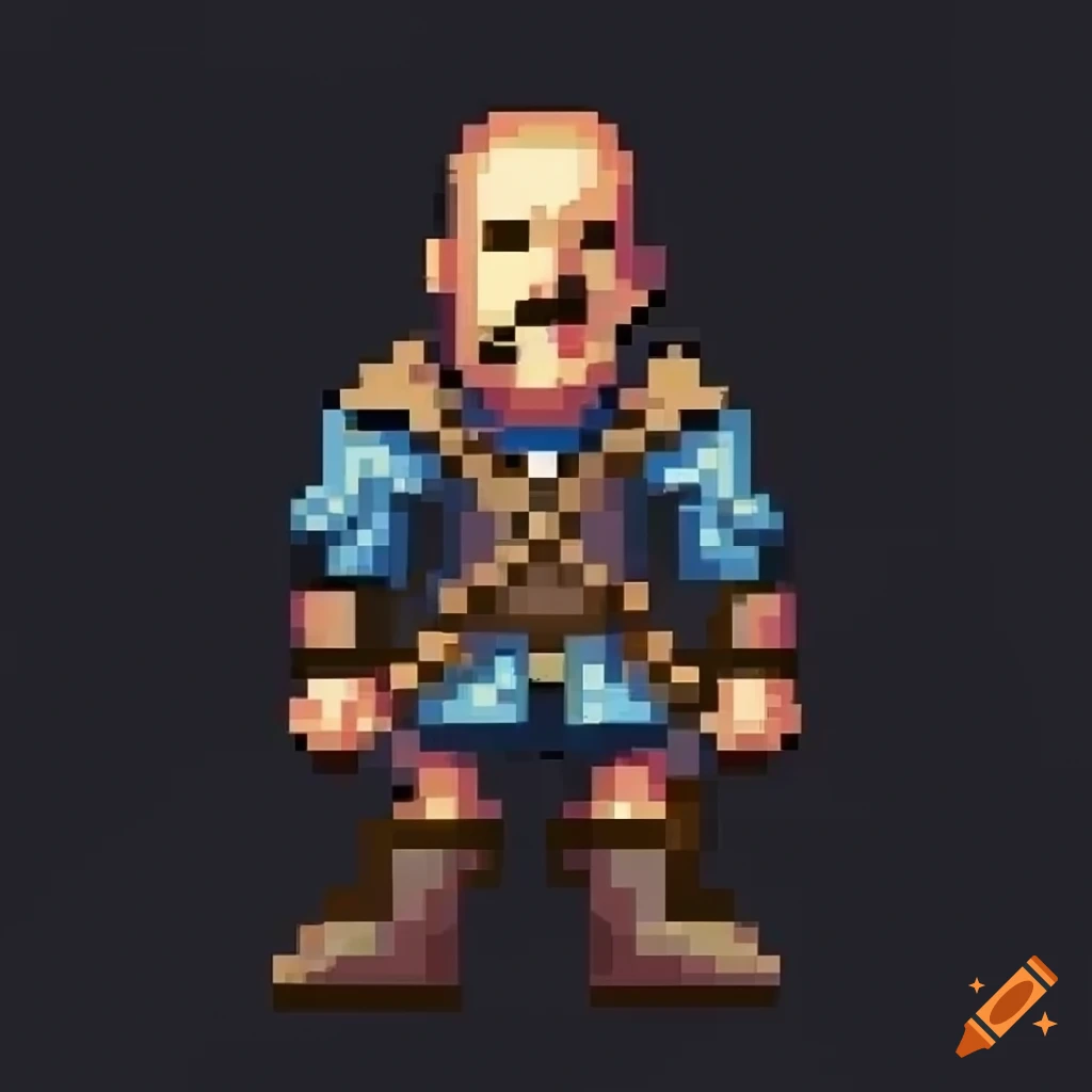 Expertly drawn 16 bit snes jrpg pixel art of medieval fisherman on Craiyon