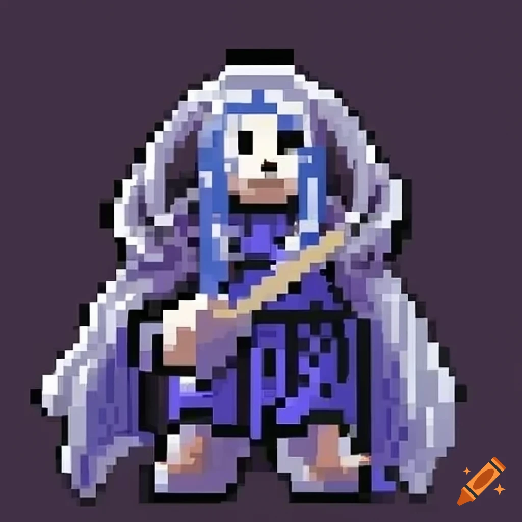 Andariel from Diablo in 16-bit SNES pixel art style on Craiyon