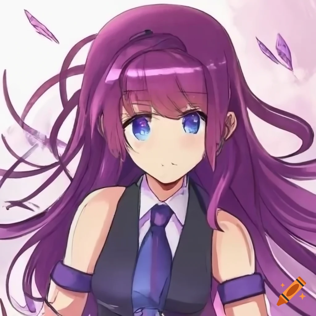 Waifu oc from pocket card jockey video game on Craiyon