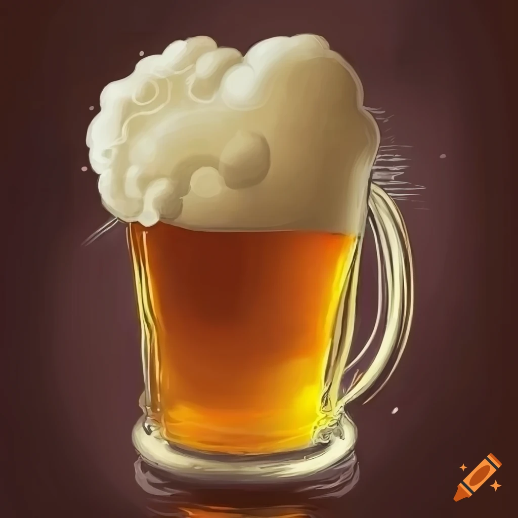 Retro beer art on Craiyon