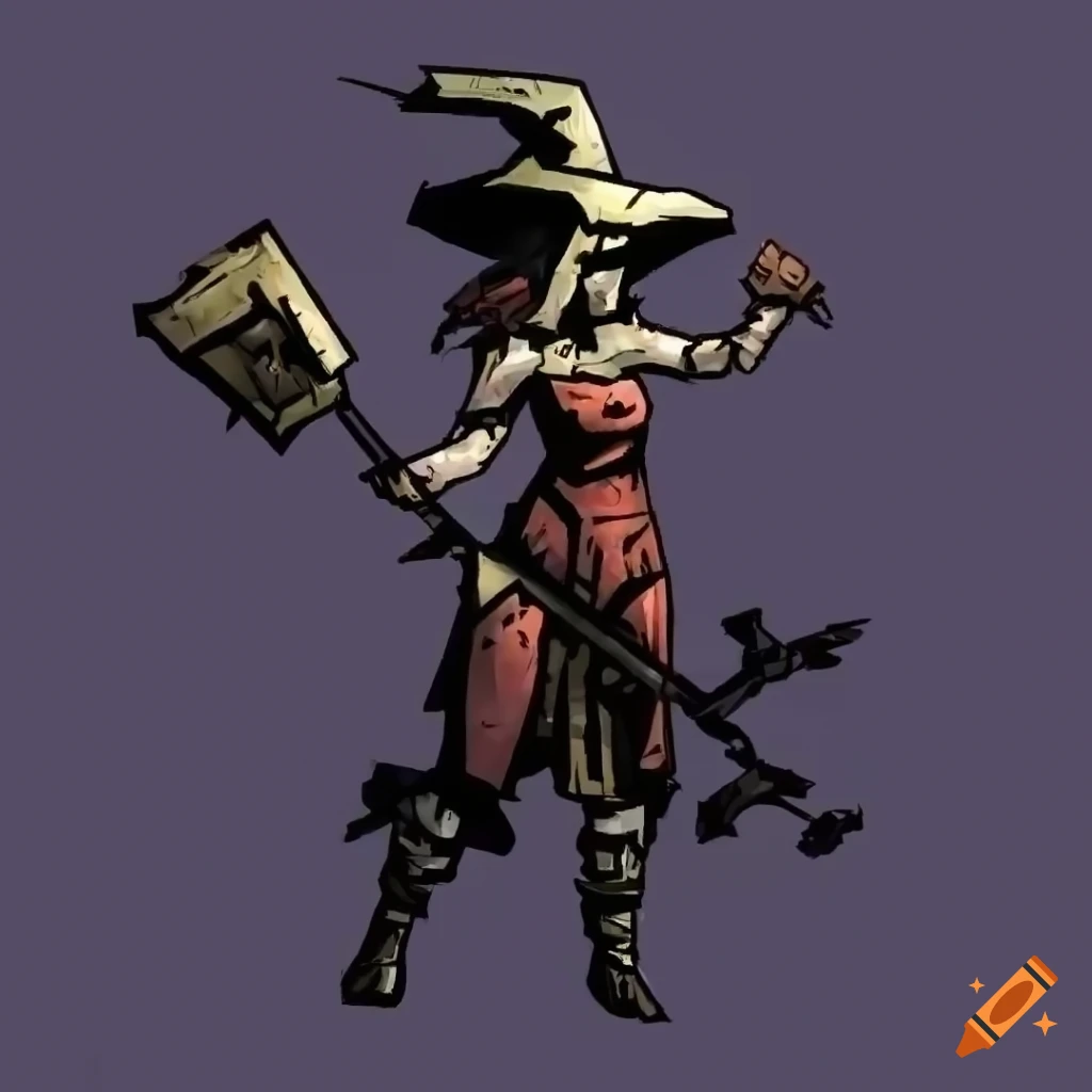 Headless witch character inspired by darkest dungeon, full body on Craiyon