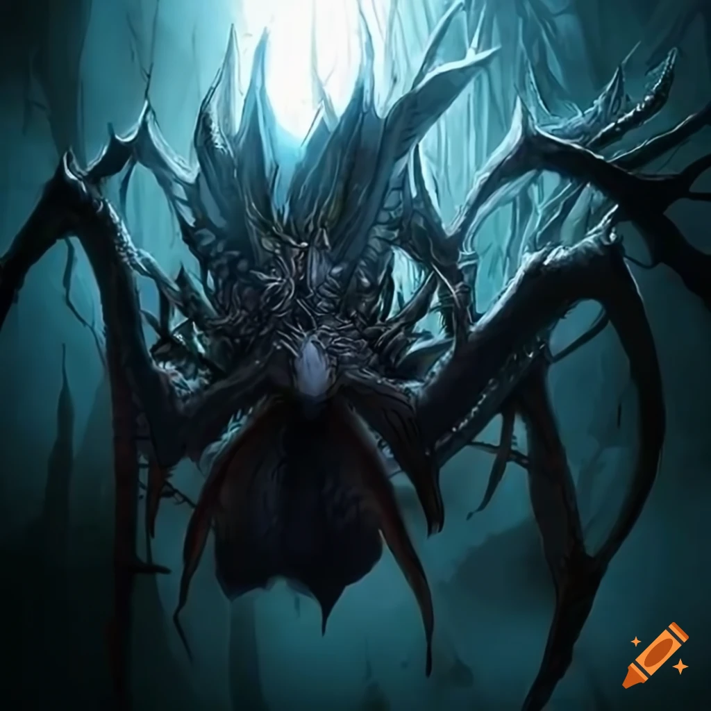 Spider dragon in high-definition resolution on Craiyon