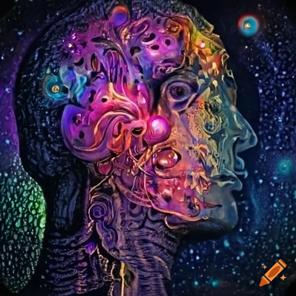 Abstract representation of memory, mind, and self on Craiyon