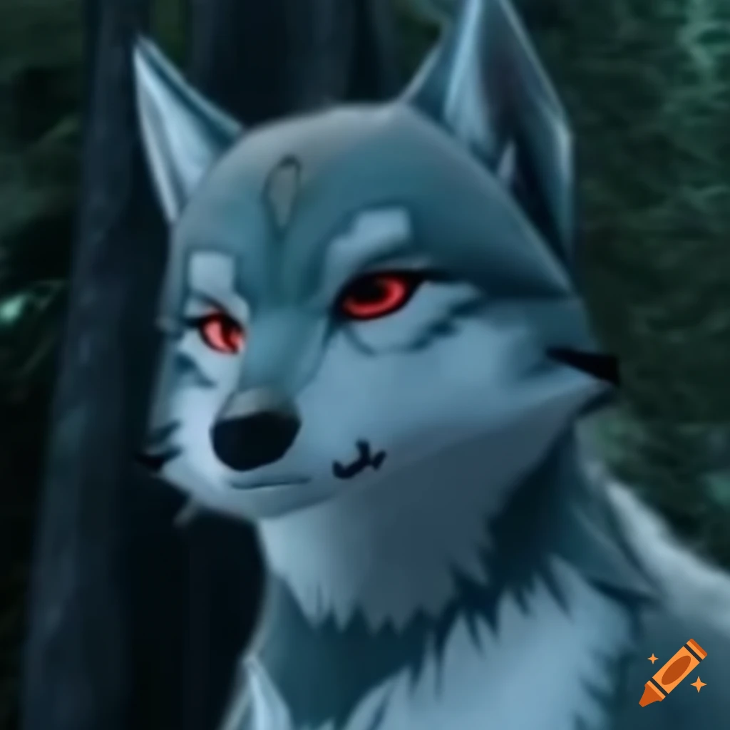 Lexie in wolf form from legend of zelda twilight princess on Craiyon