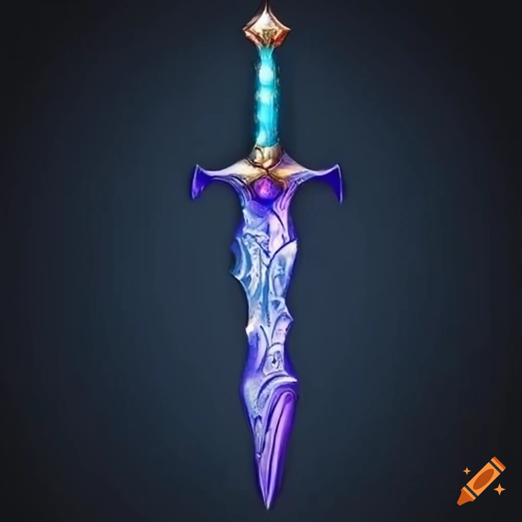 Ancient sword with intricate details and mystical aura on Craiyon