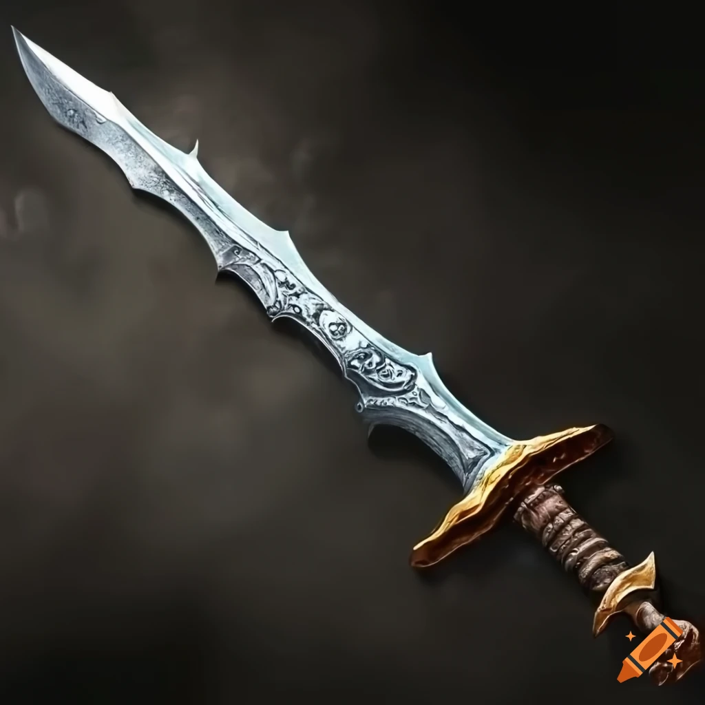 Inspired short sword and falchion sword design on Craiyon
