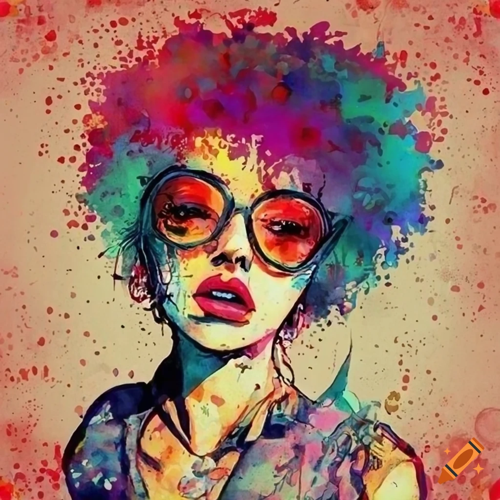 Punk art vintage retro designs on Craiyon