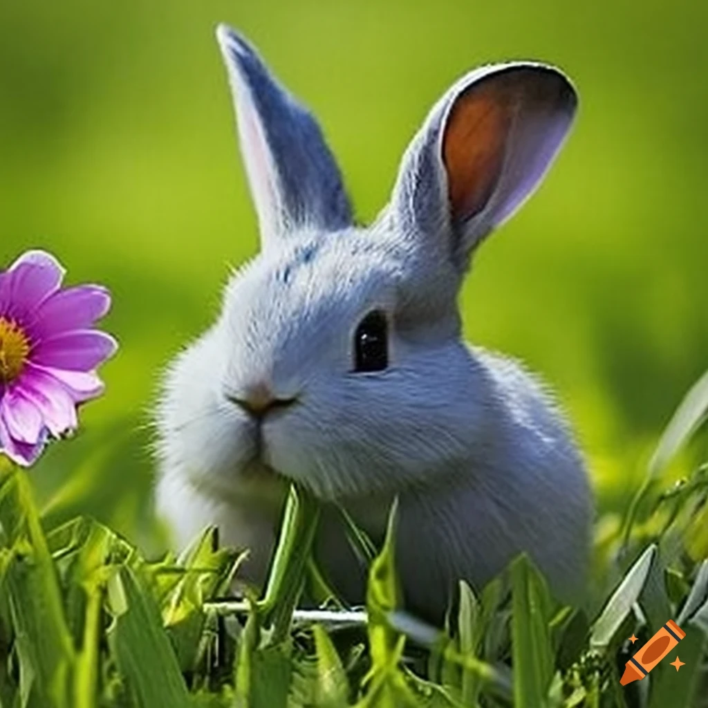 Spring bunny on Craiyon