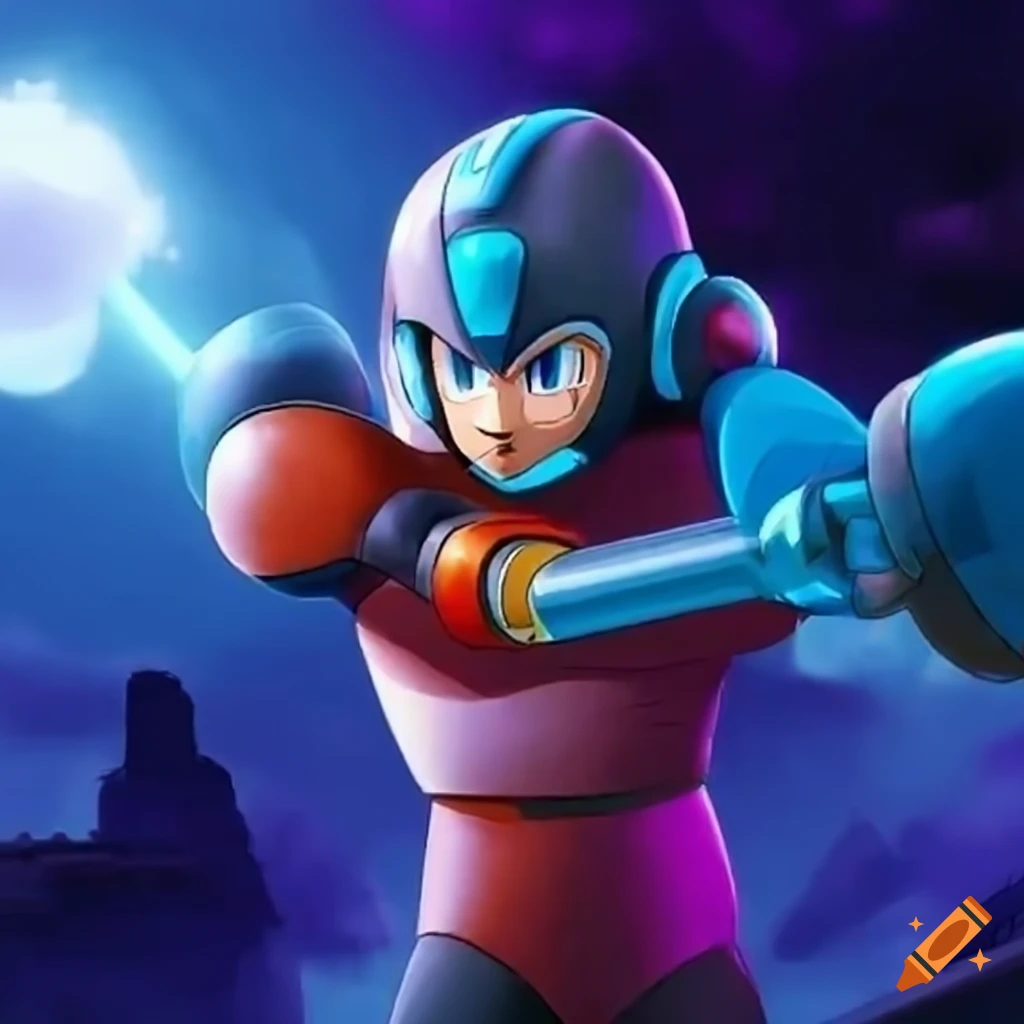 Mega man the movie on Craiyon