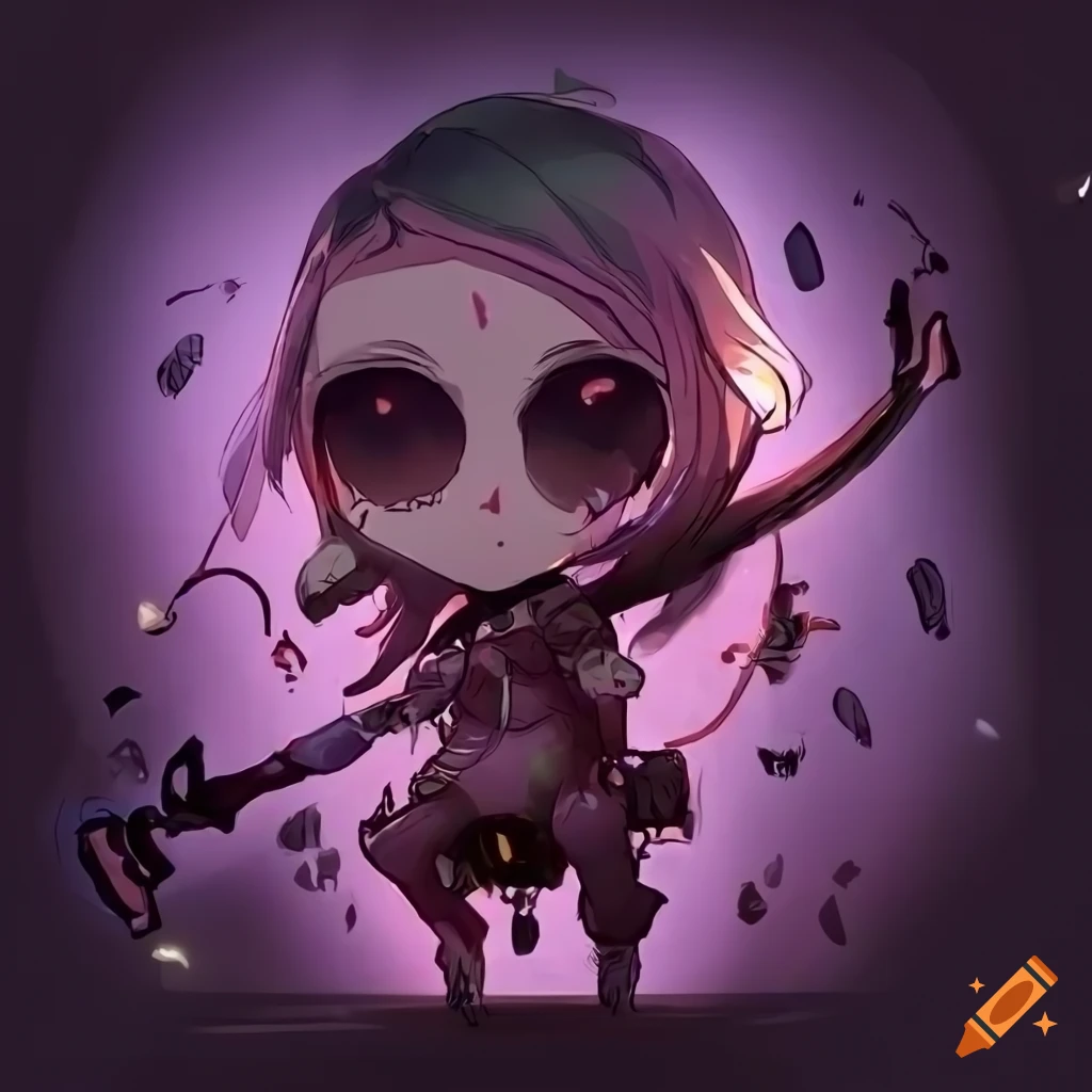 Anime chibi with prehistoric and cyberpunk themes on Craiyon