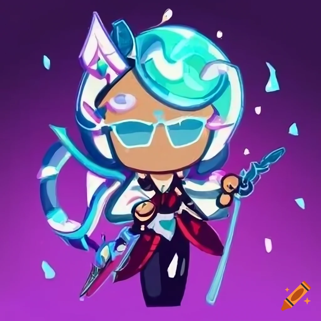 Clear wings synchro cookie, chibi male character inspired by a dragon ...