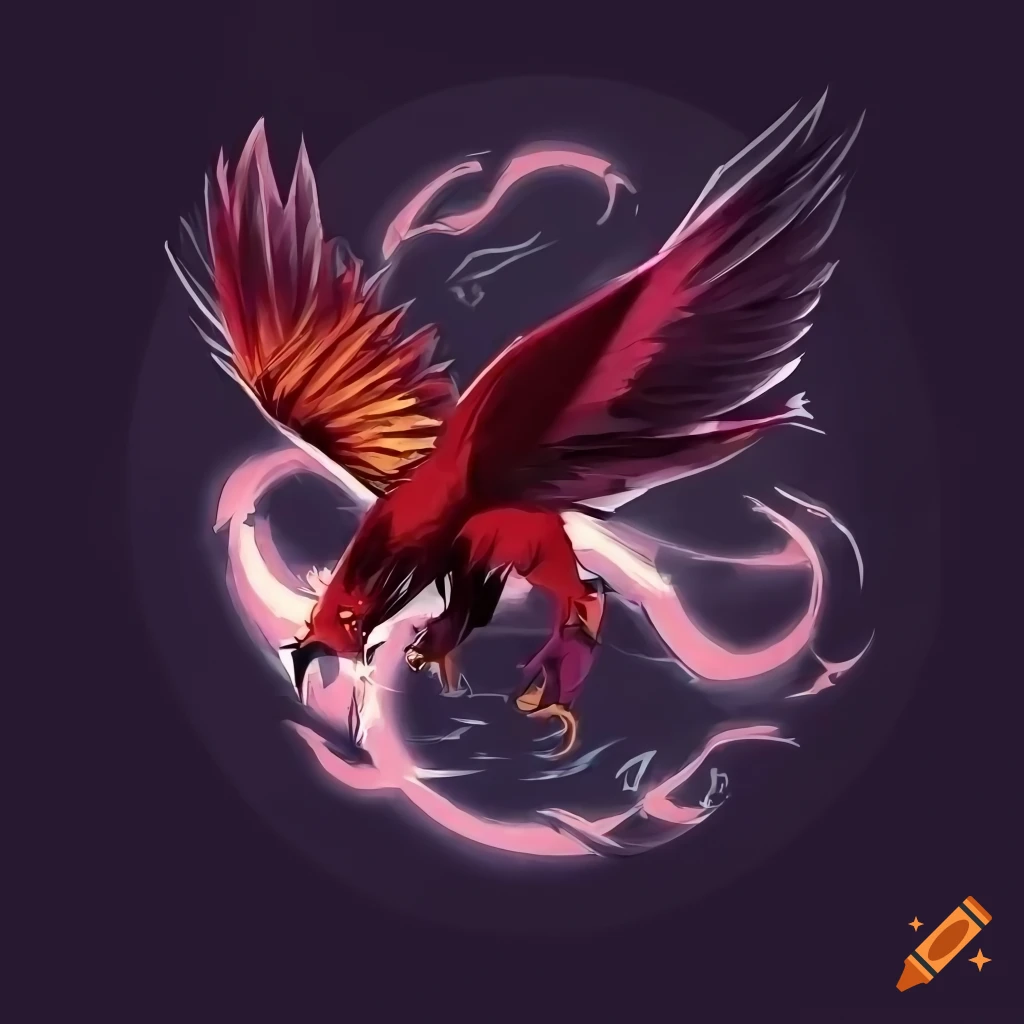 Fantastical ancient hawk-falcon-fox-phoenix hybrid in anime and comic ...