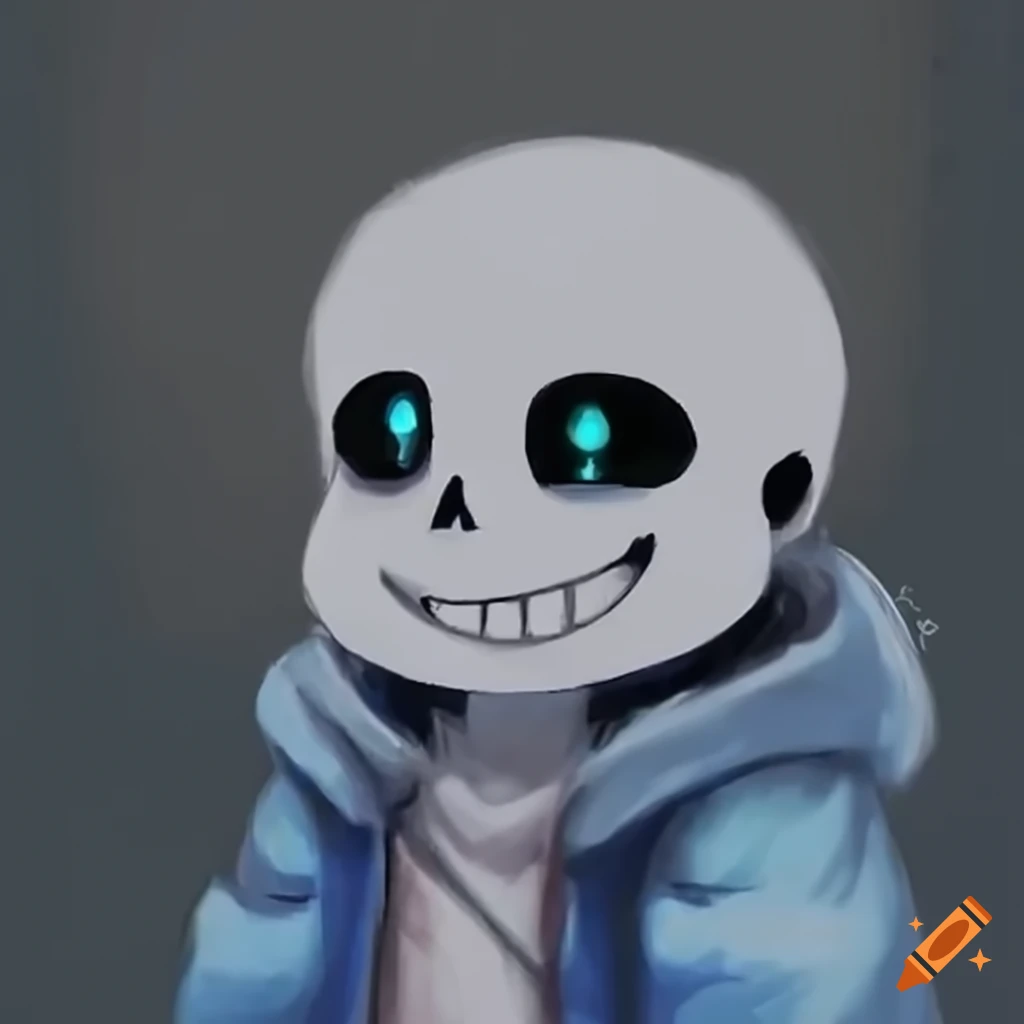 Character inspired by sans from undertale showing yandere traits with a ...