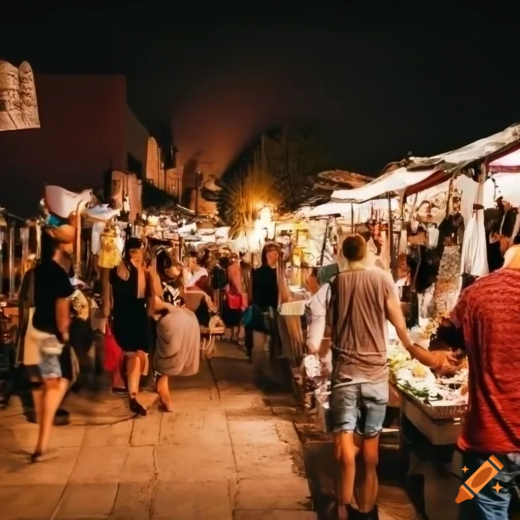 Night market in paphos, cyprus on Craiyon