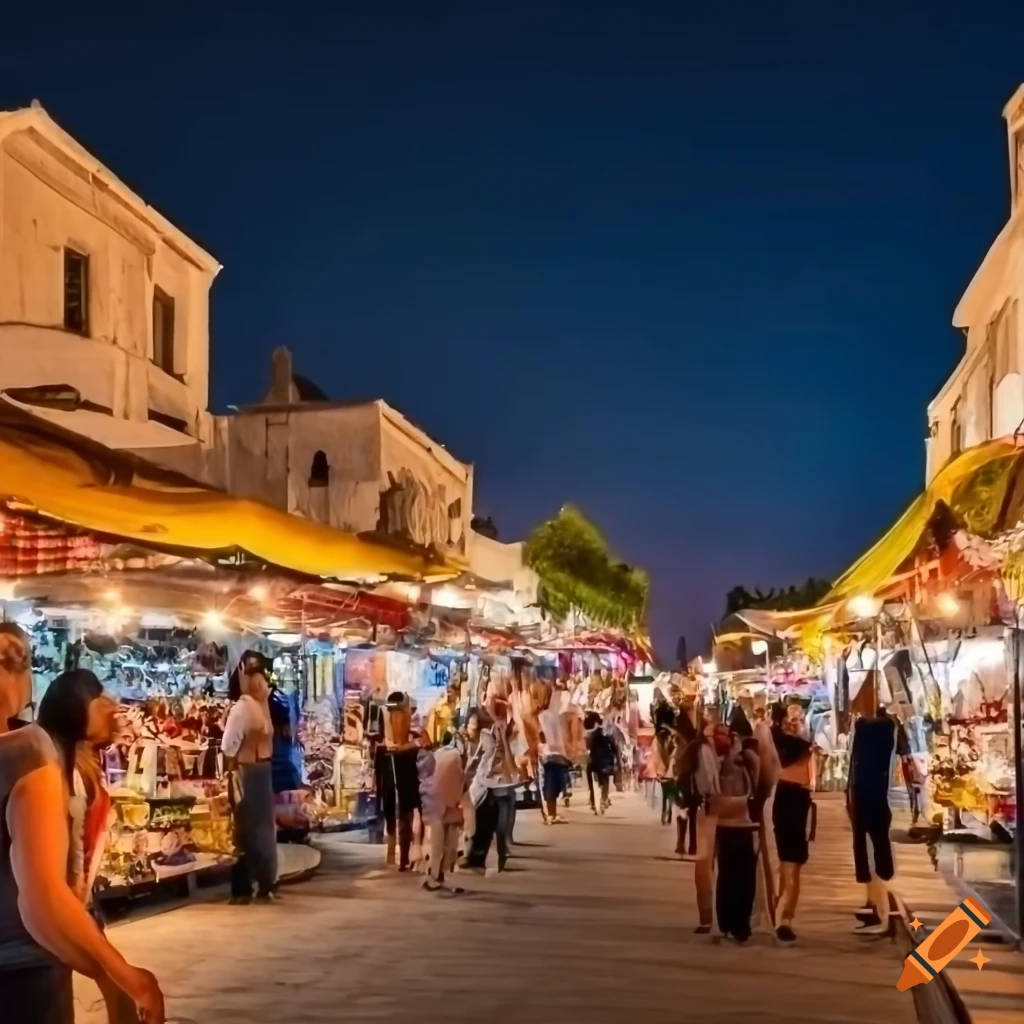 Night market in paphos, cyprus on Craiyon