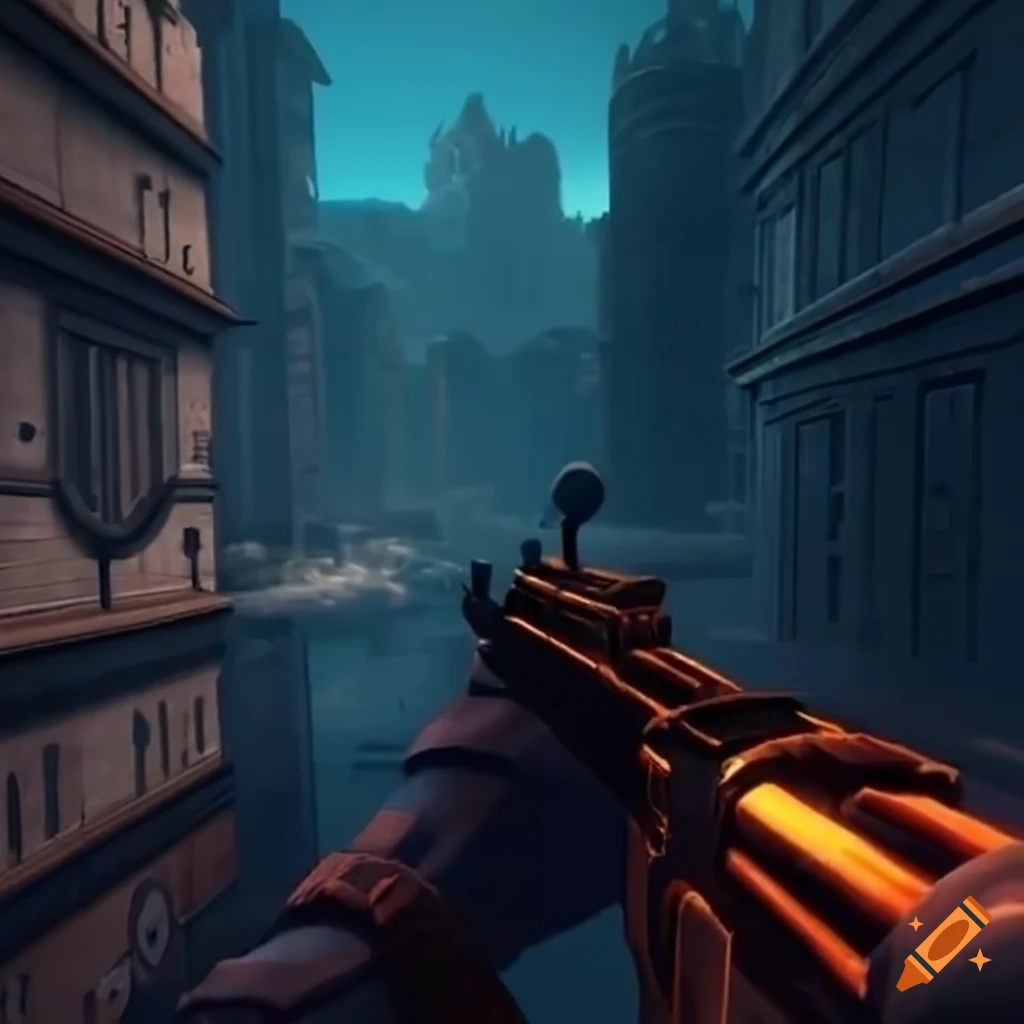 Platformer fps hybrid gameplay of i wanna be the guy 3d on Craiyon