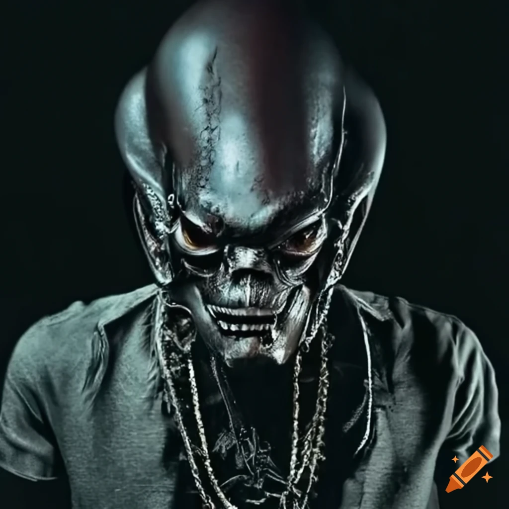 Alien rapper on Craiyon