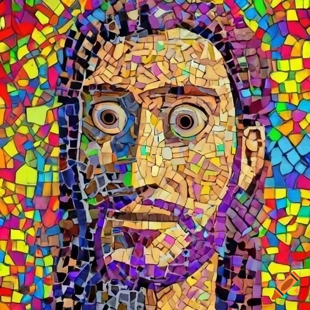 Psychedelic pop art portrait of Jesus in Toy Story's Woody style on Craiyon