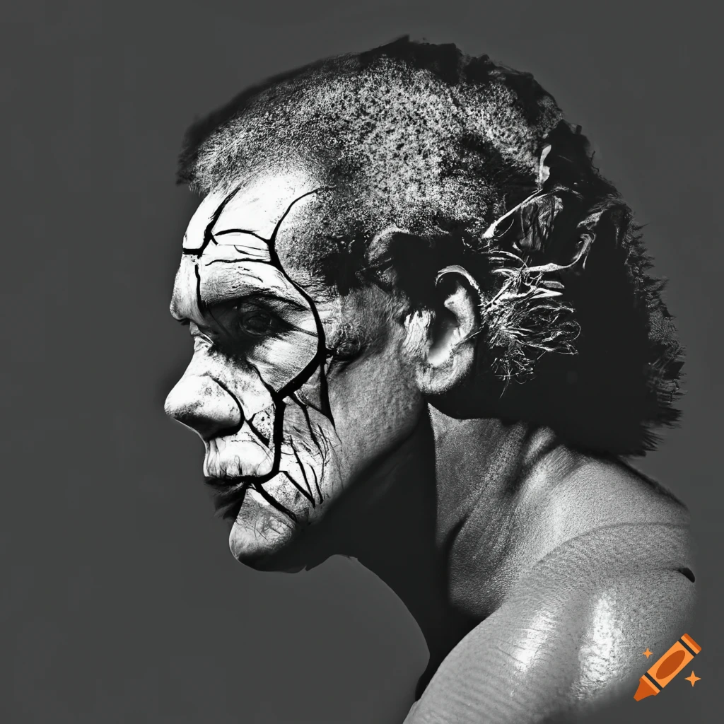 Intricate pop art portrait of sting in high contrast black and white on Craiyon