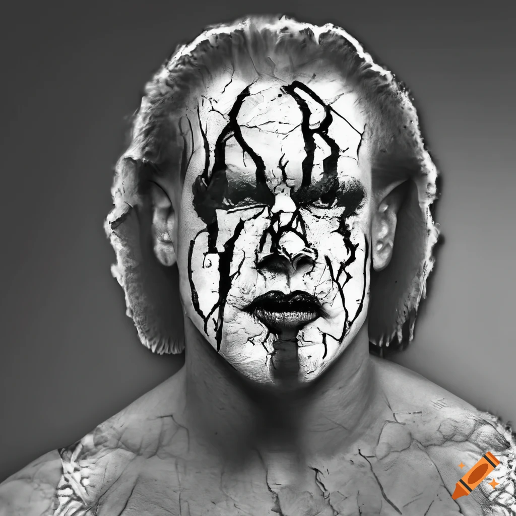 Intricate 2.5d pop art portrait of sting in high contrast black and white on Craiyon