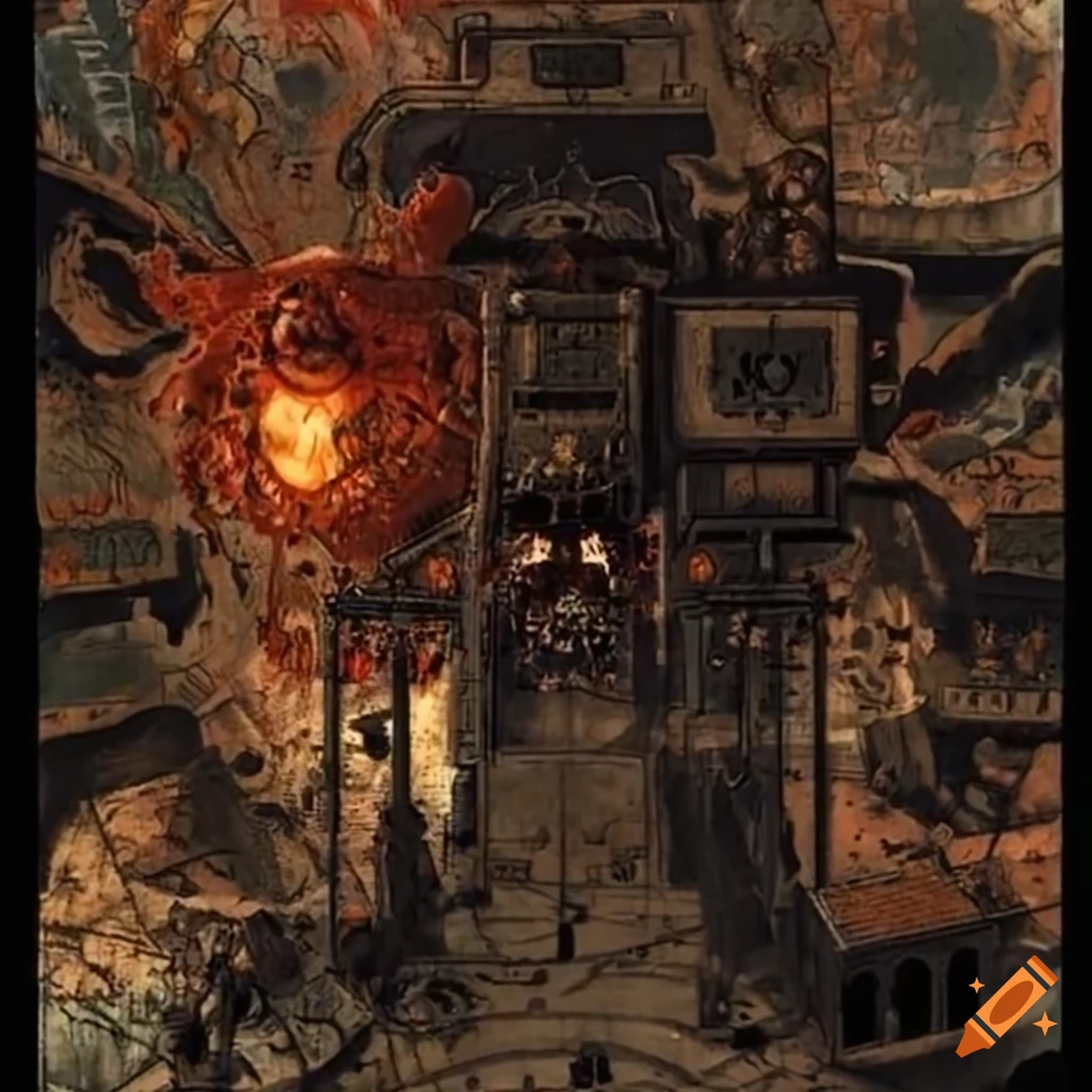 Jodorowsky's Doom Map32: Columbine on Craiyon