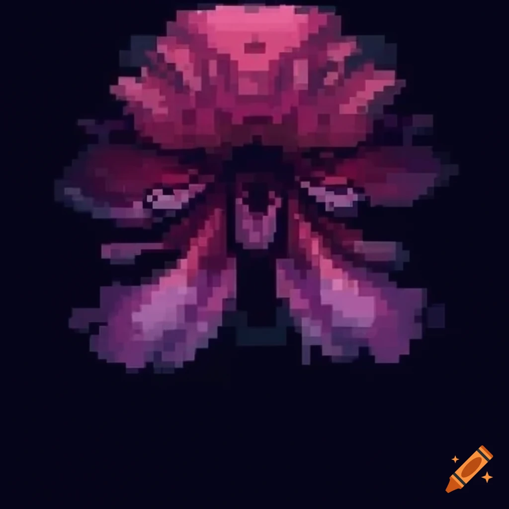Hauntingly beautiful 16 bit pixel art of a dark and mysteriously ...