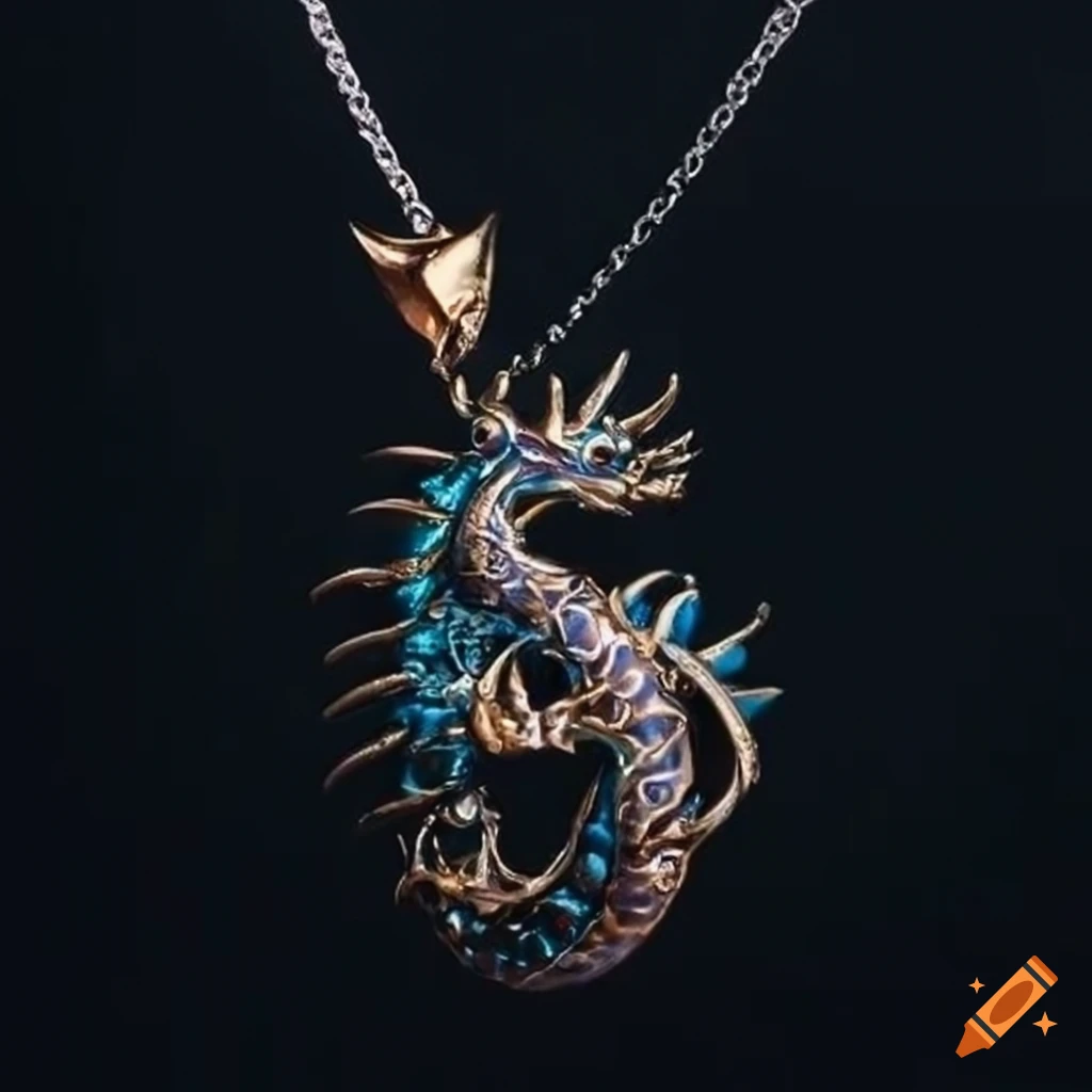 Dragon-themed jewelry design on Craiyon