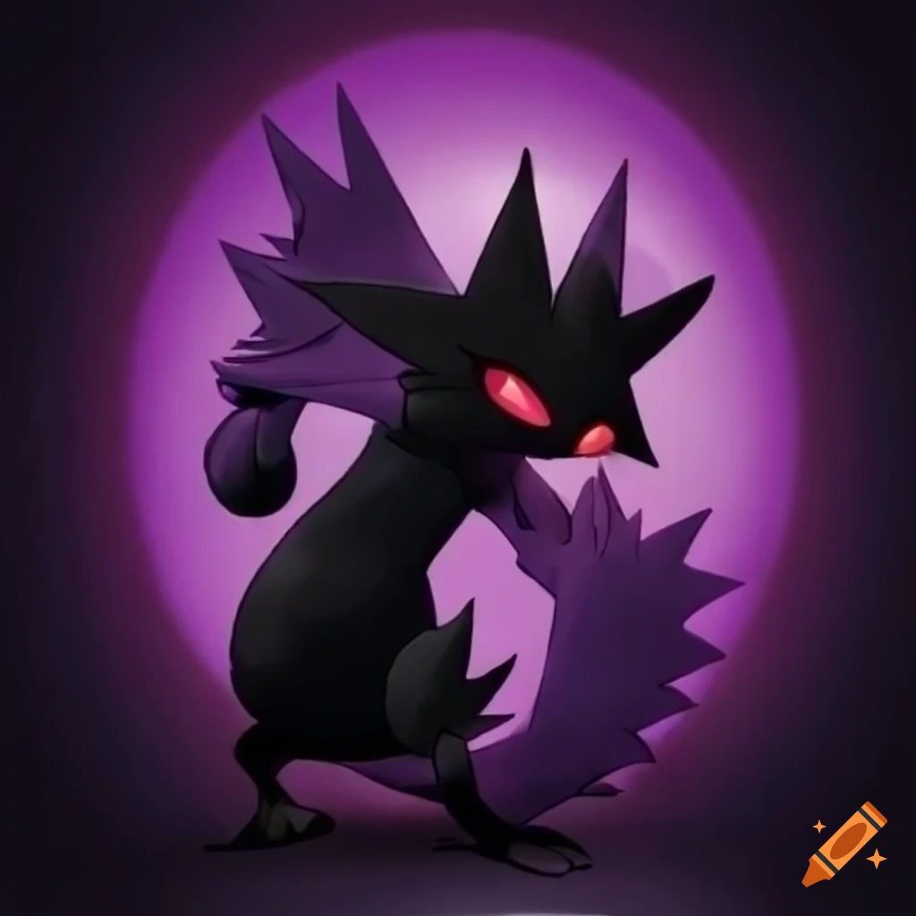 Dark-type pokémon on Craiyon