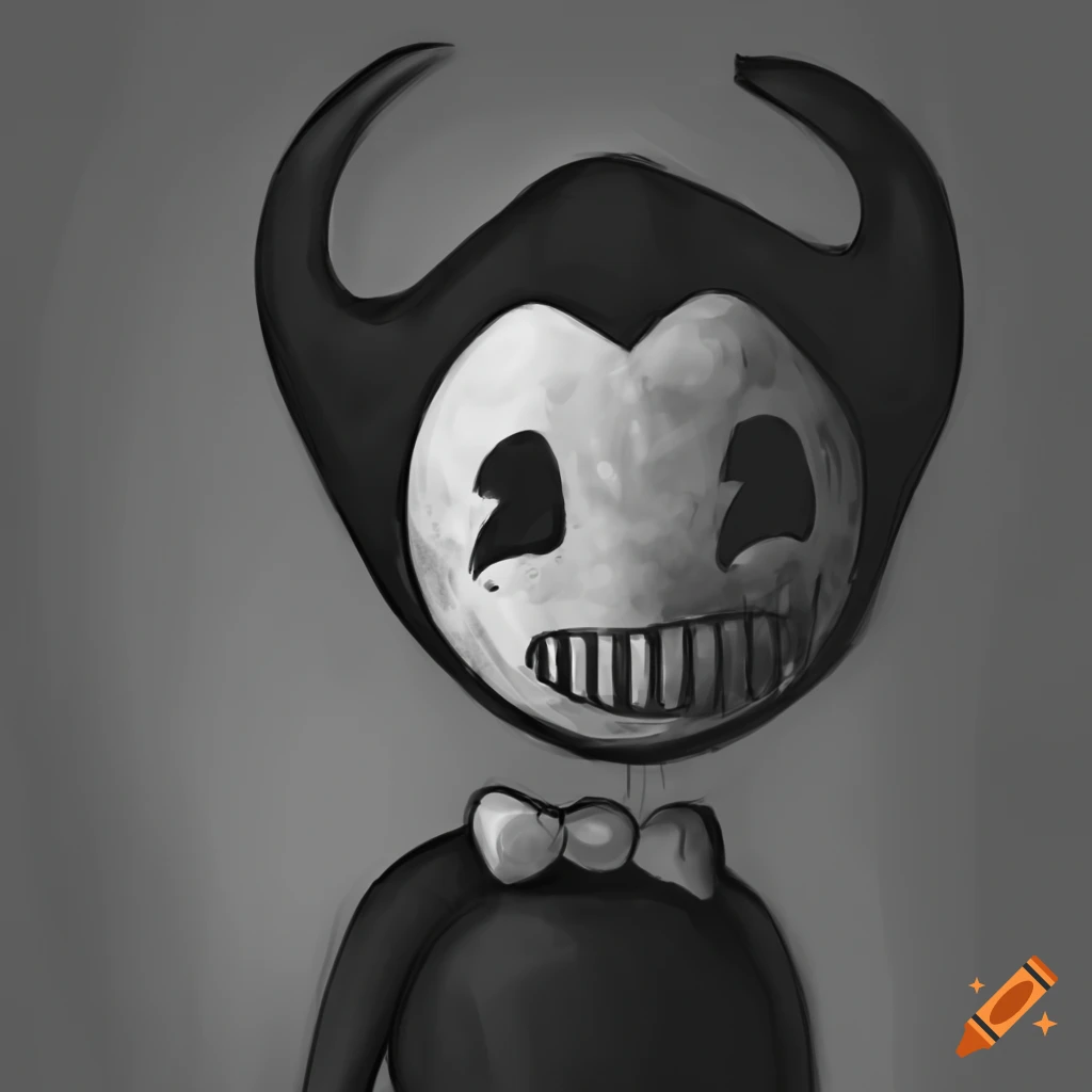 Bendy character from bend and the ink machine on Craiyon
