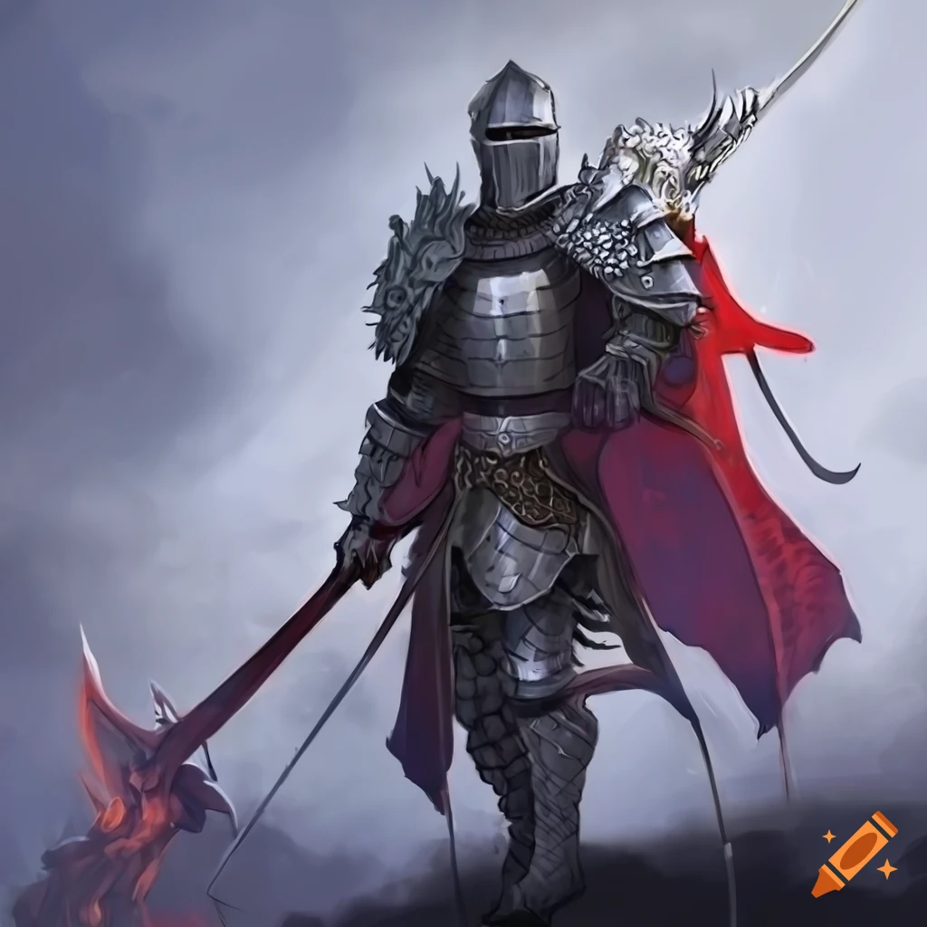 Knight battling a dragon in medieval times on Craiyon