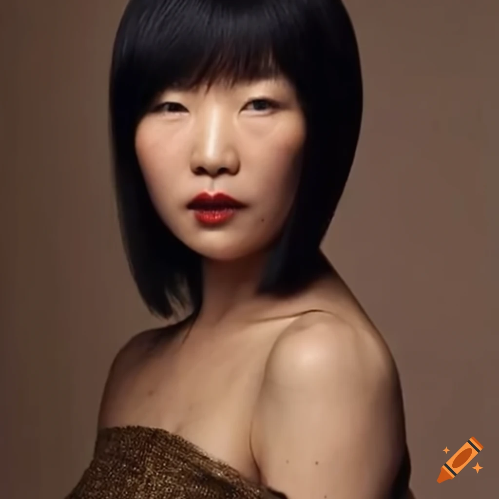 Peilin yang in her mid-forties with an elegant demeanor and sleek bob ...