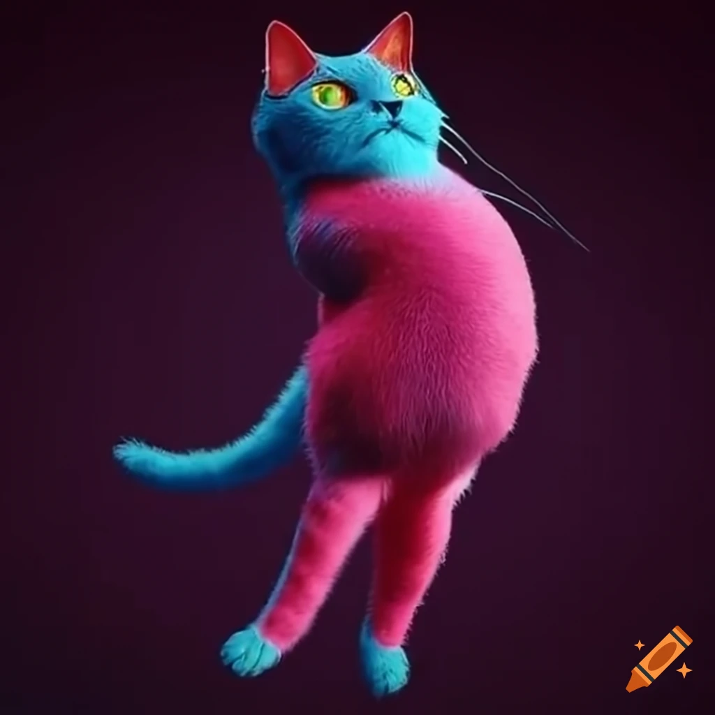 Cat dancing on Craiyon