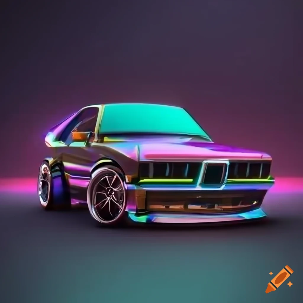 Innovative high-tech bmw e24 concept design with linear lights and ...
