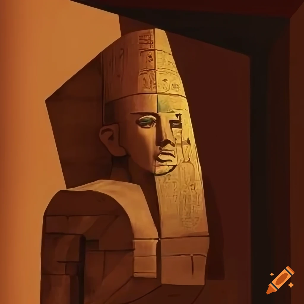Sphinx in cubism style inspired by fibonacci series on Craiyon