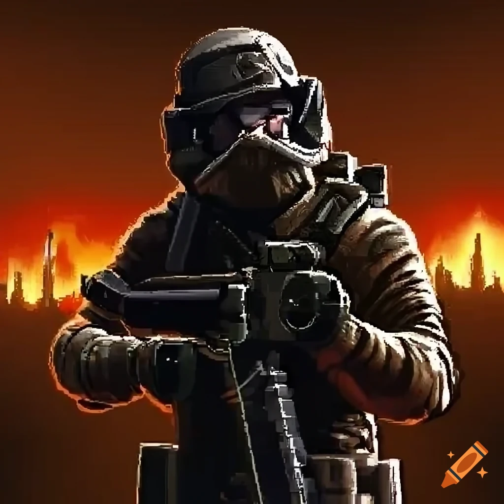 Cover art for retro FPS game: I Wanna Be The No-Scope on Craiyon