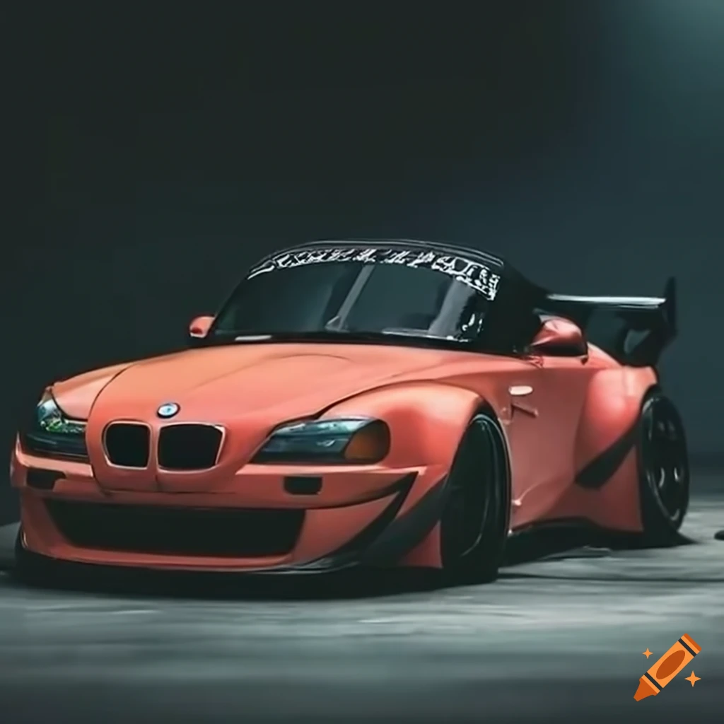 BMW z4 1997 with RWB aerodynamic modifications on Craiyon