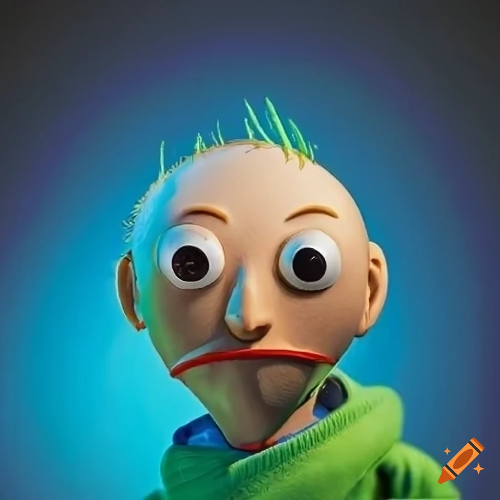 Baldi basic character on Craiyon