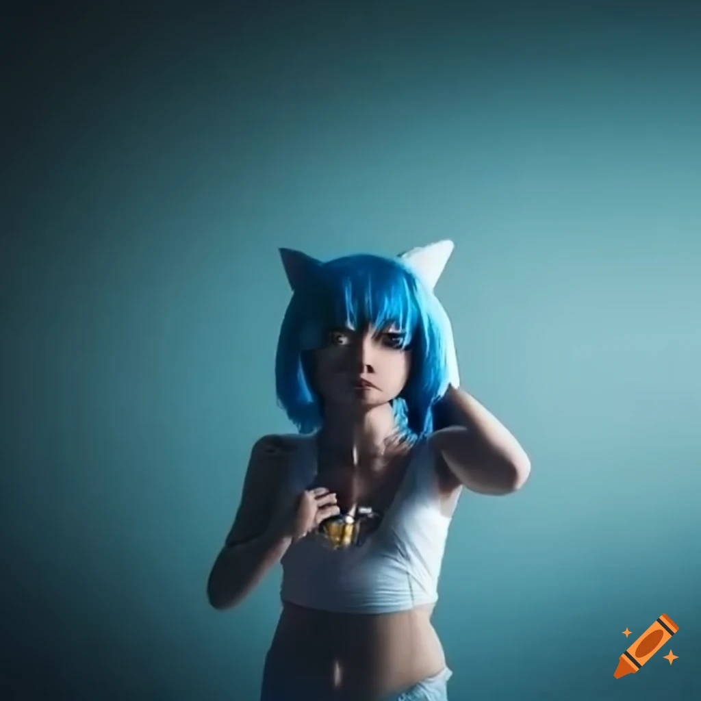 Cirno fumo in battle against a famous figure on Craiyon