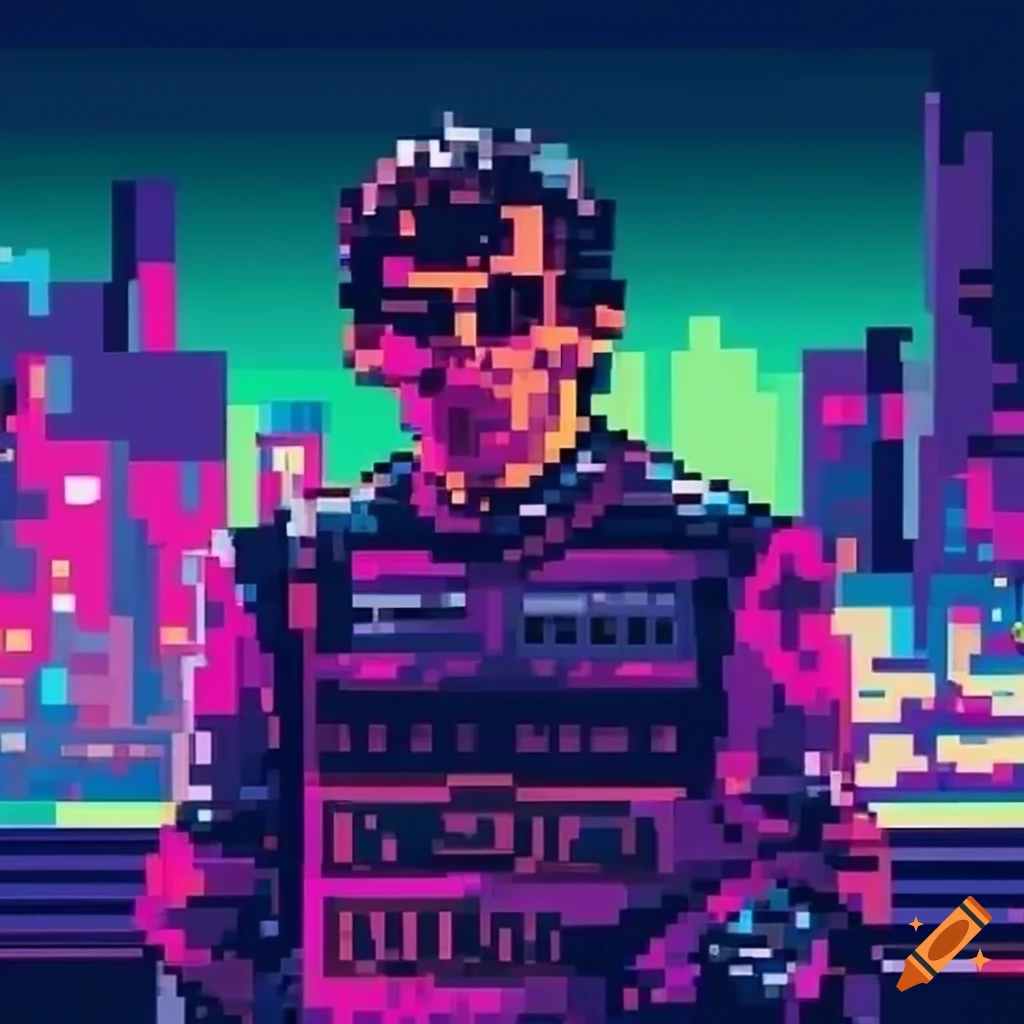Racer Ayrton Senna with the Brazilian flag in a cyberpunk cityscape on ...