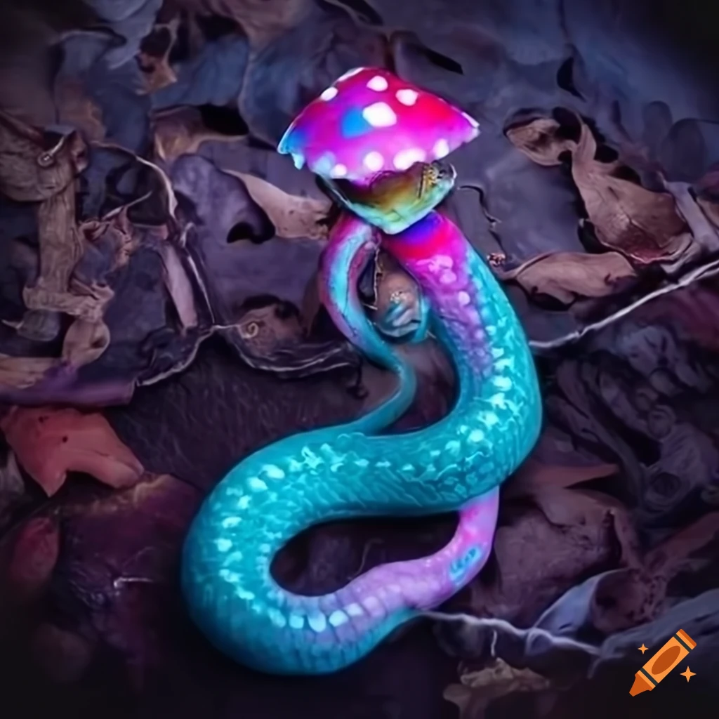 Fantasy vampire mushroom lightning snake in an aetherpunk setting on ...