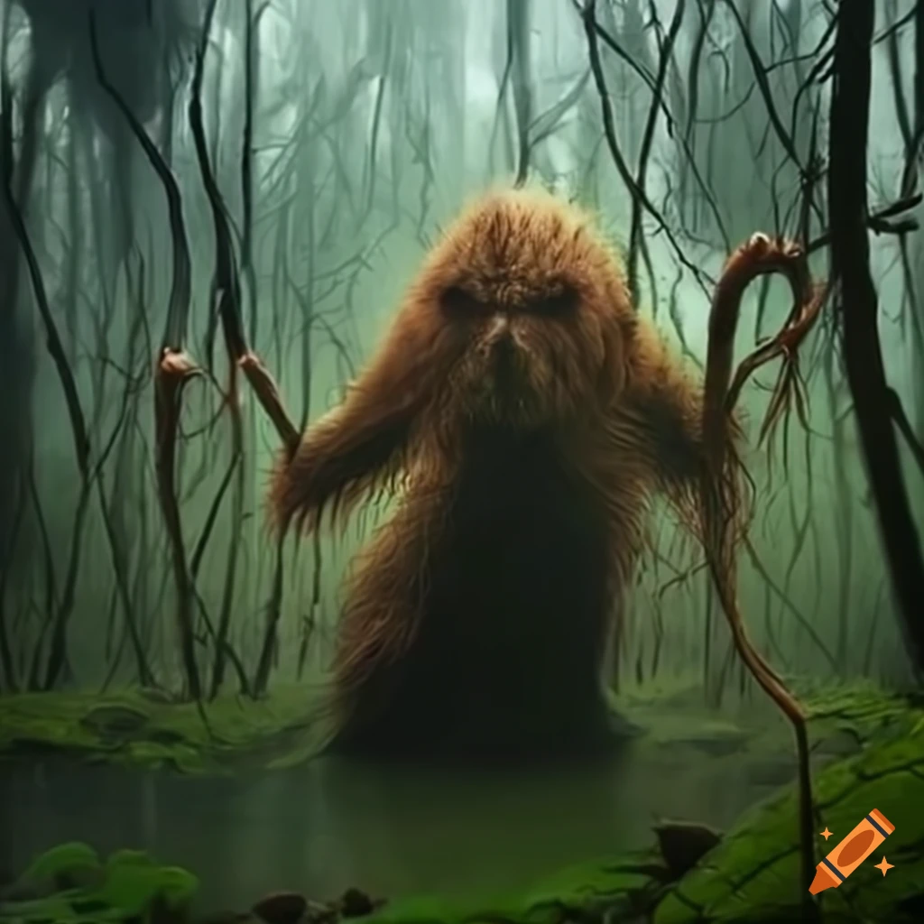 Bog landscape on Craiyon