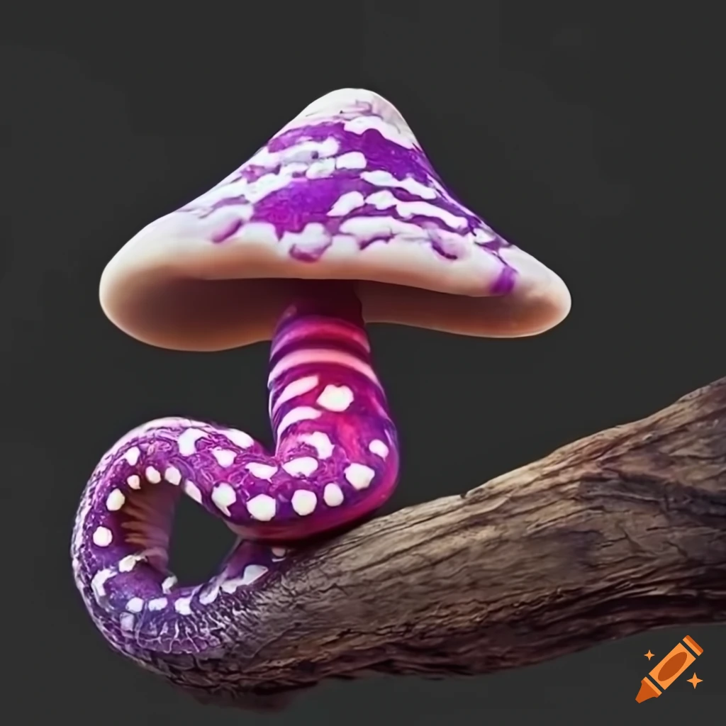 Fantasy vampire mushroom lightning snake in aetherpunk style on Craiyon