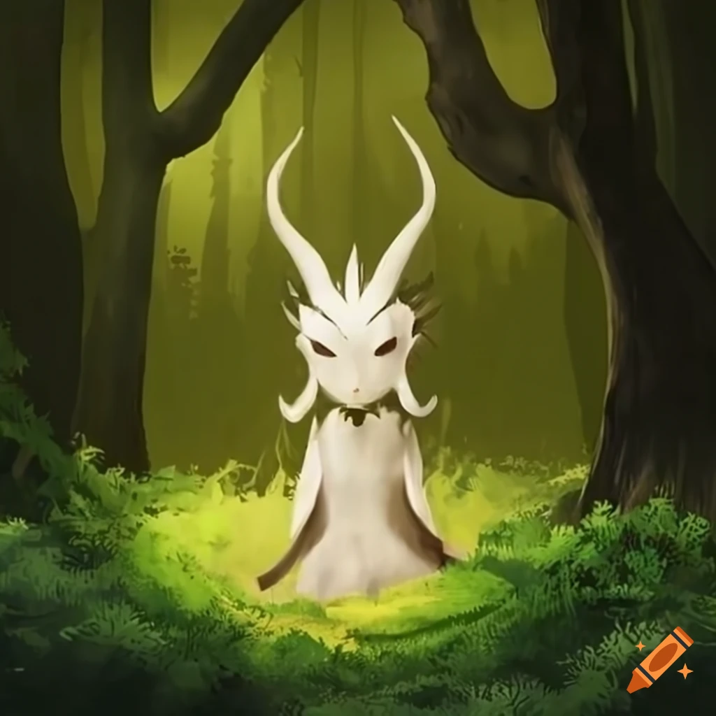 Forest spirit on Craiyon