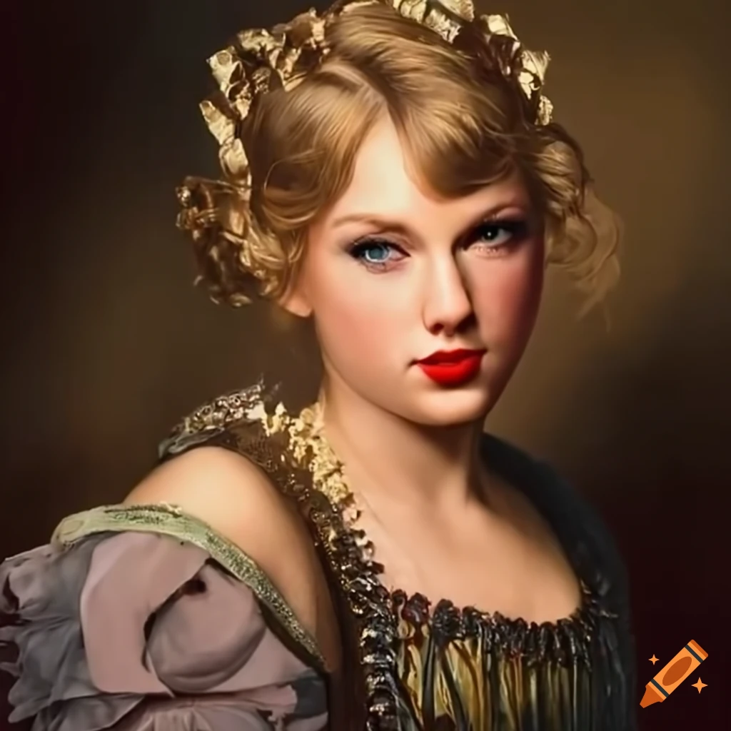 Renaissance style portrait of taylor swift on Craiyon