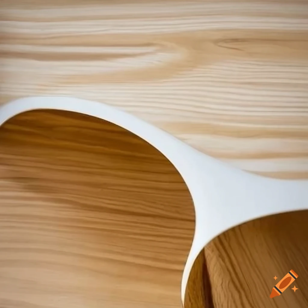 Asymmetric kitchen with organic shapes inspired by nature, white ...