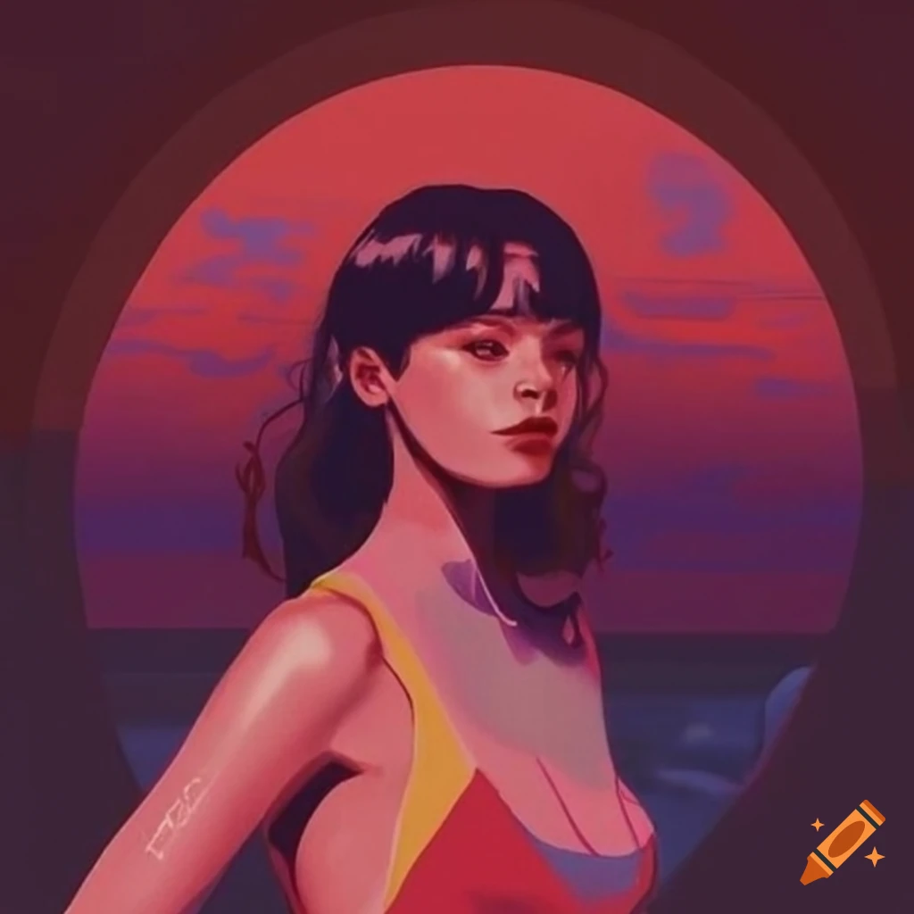 Retro aesthetic on Craiyon