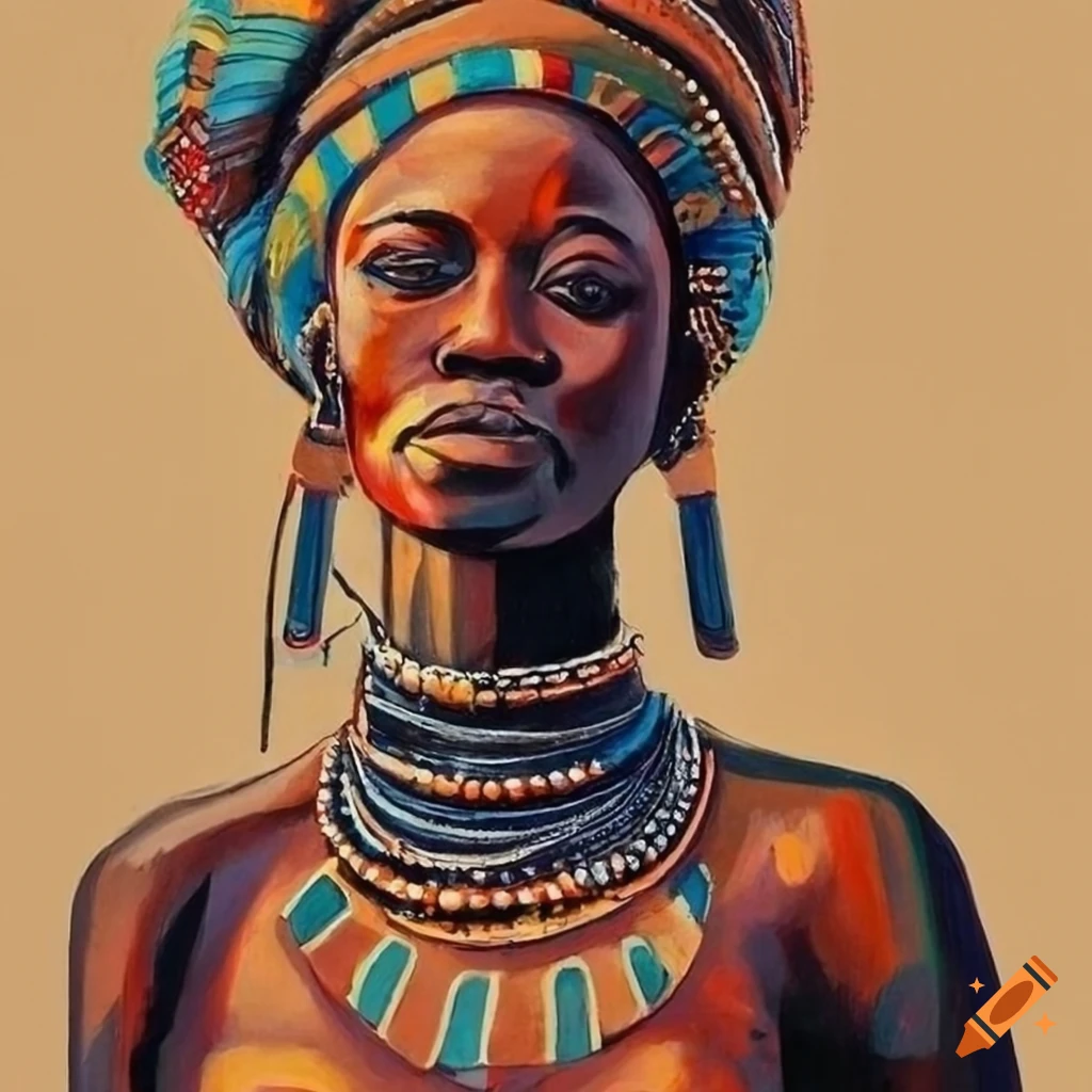 African vintage traditional art on Craiyon