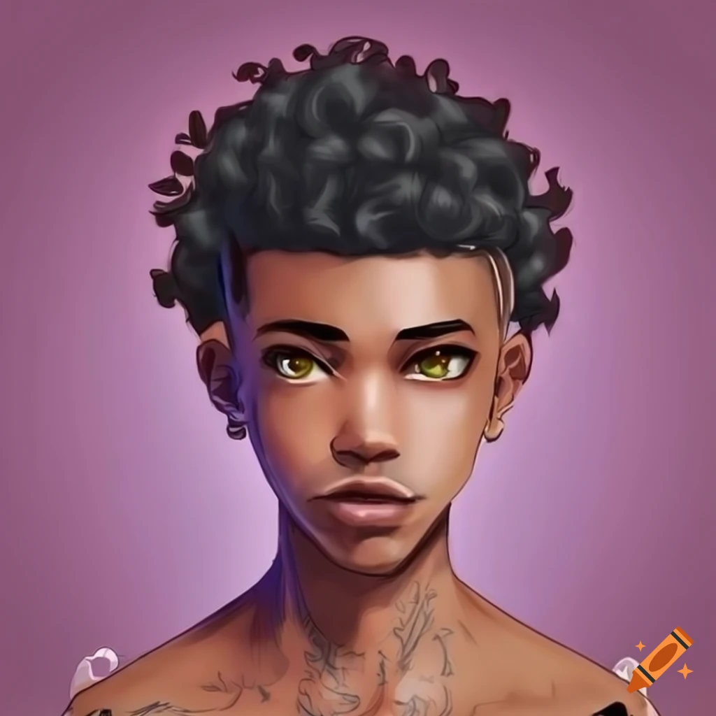 Japanese anime-inspired male character with unique features on Craiyon