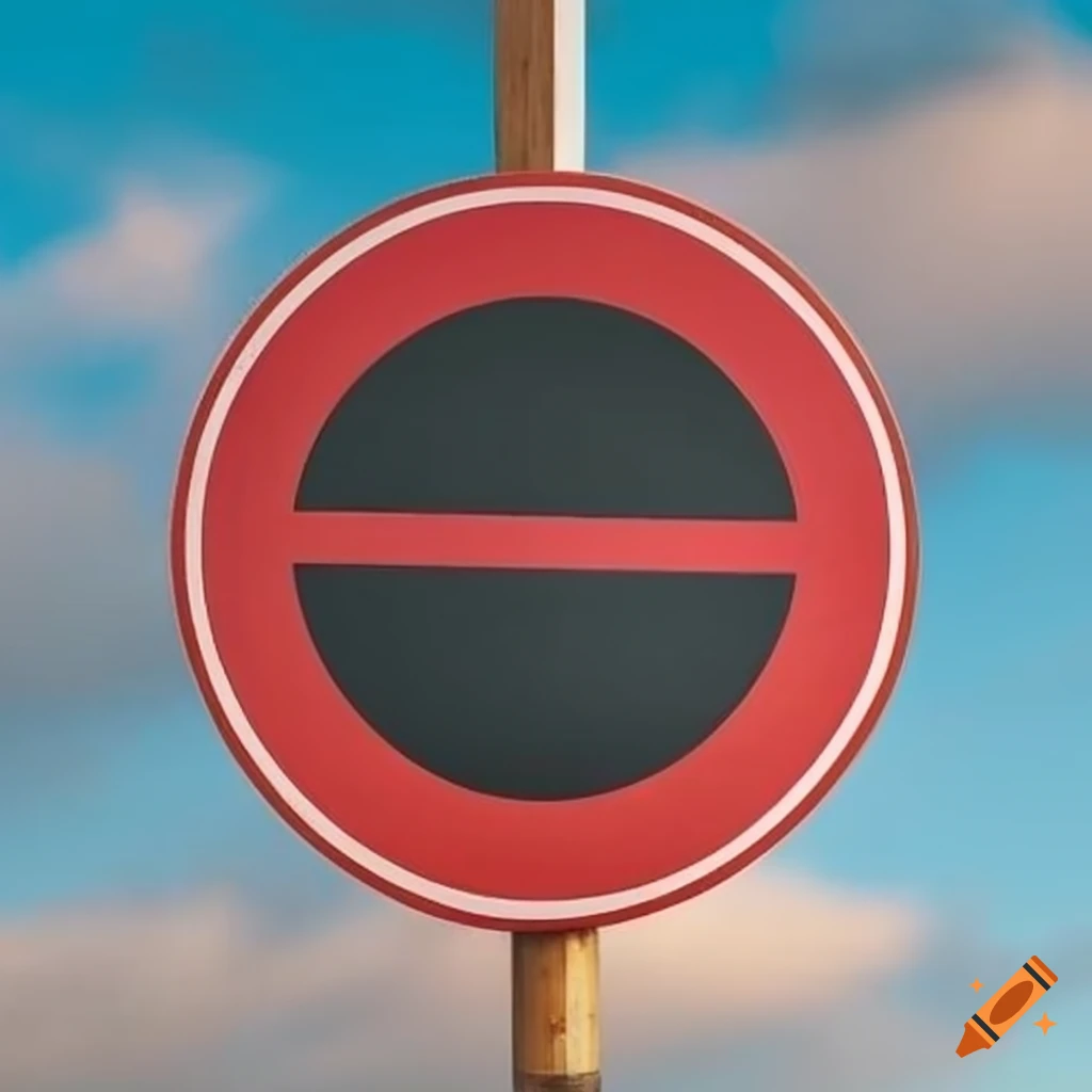 Yield sign on Craiyon