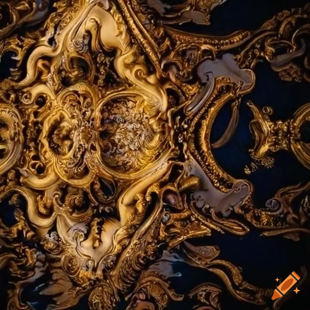 Rococo illuminated on Craiyon